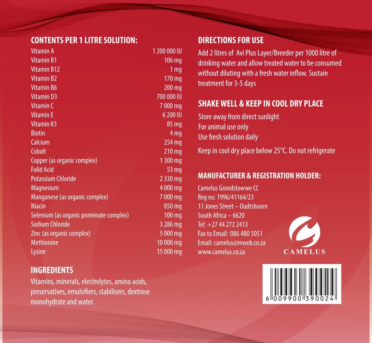 Avi Plus Layer & Breeder for Sale Online – Camelus