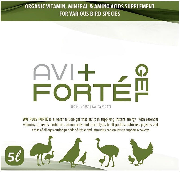 Avi Forte Gel (Performance & Vitality for Poultry, Pigeons & Pet Birds ...